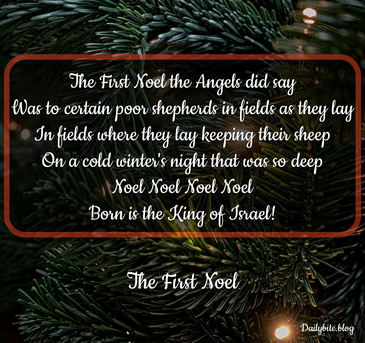The First Noel | Daily Bite